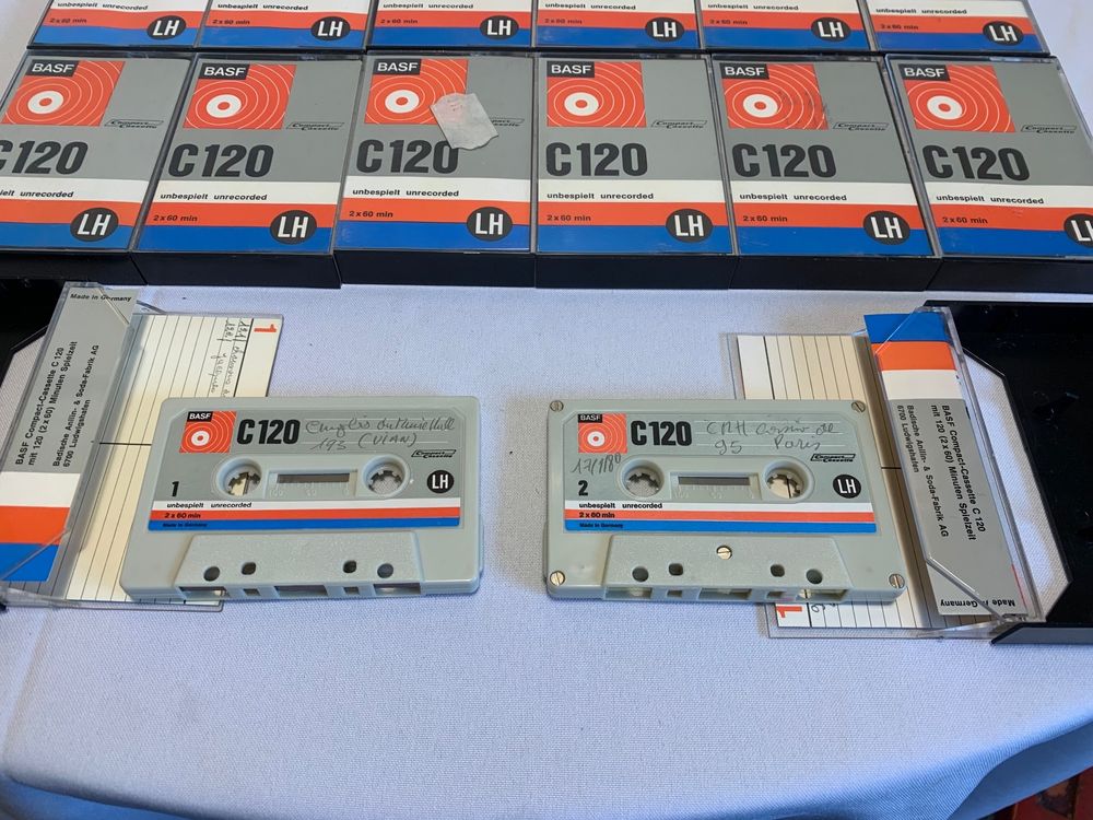 Cassette audio BASF C120 LH (x20) (Gebraucht) in Geneve für CHF 5 – mit ...
