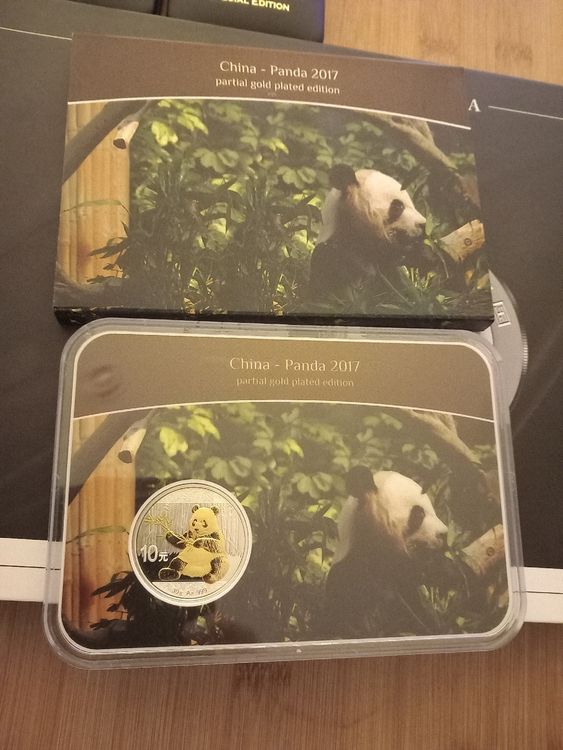 China Panda 2017 Gold plated Edition - Rarität! Epalux (Neu und ...