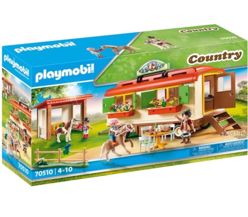 Playmobil 70510 Zirkuswagen Schlafwagen vom Ponyhof Stall | Kaufen auf ...