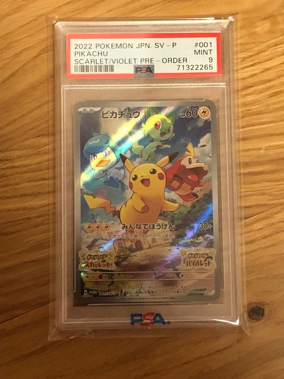 Pikachu PSA 9 Mint Scarlet&violet Promo Pokemon | Kaufen auf Ricardo