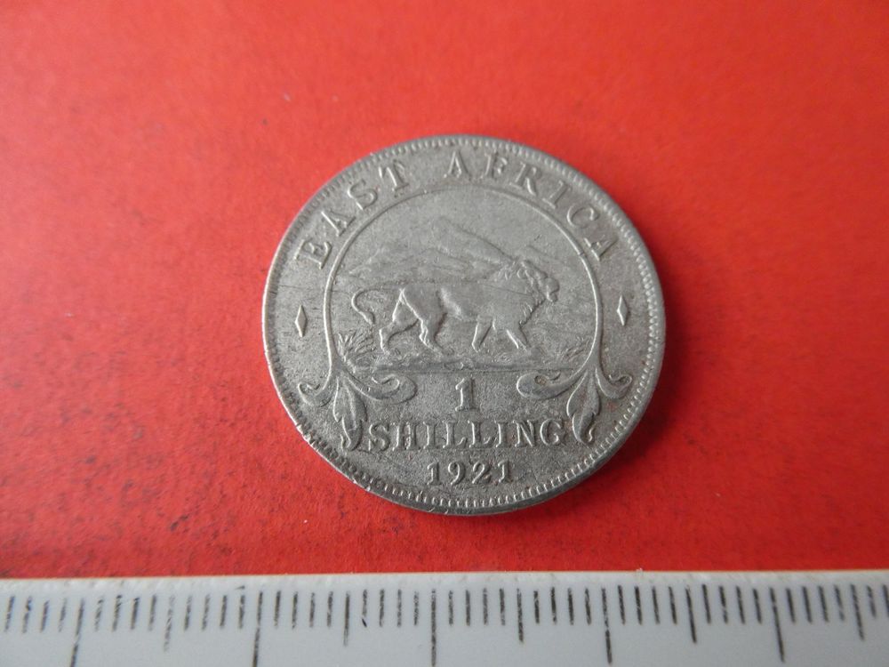 British East Africa 1921, 1 Shilling - Silber - Löwenmotiv | Kaufen auf Ricardo