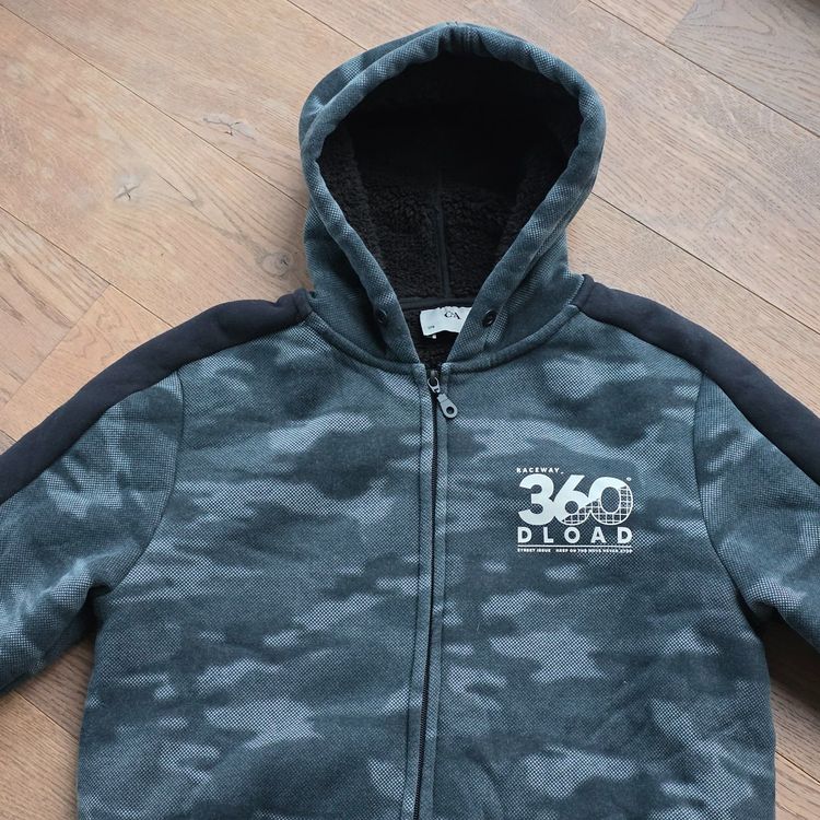 🐸 CAMOUFLAGE KAPUZENJACKE HOODIE MILITARY ARMY JACKE 176 (Gebraucht) in ...