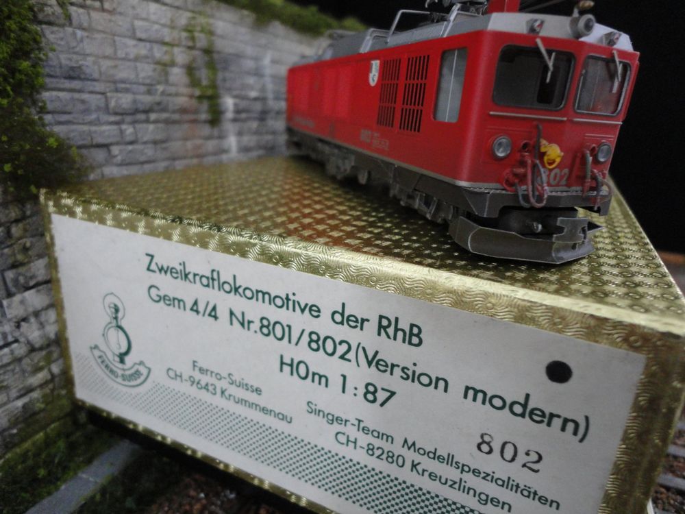 Aktion !!! Ferro Suisse, RhB, Zweikraftlok, Gem 4/4, No: 802 (Gebraucht ...