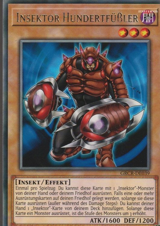 TCG YU-GI-OH! GRAND CREATORS GRCR DE 039 Insektor Hundertfüß | Kaufen auf Ricardo