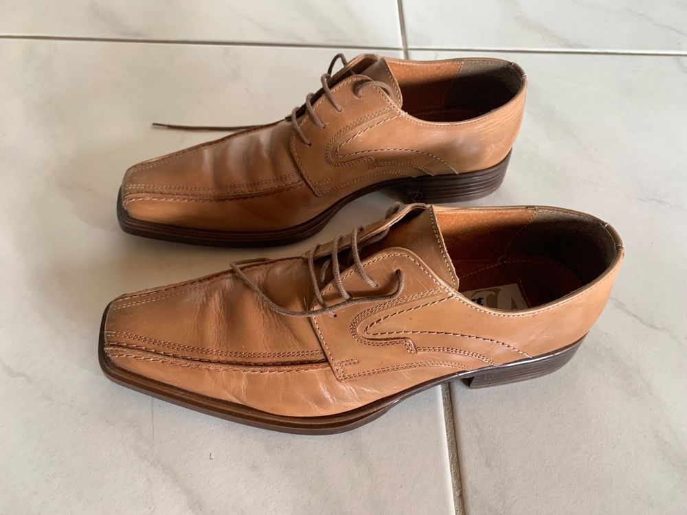 Bata Herrenschuh Lederschuh hellbraun Gr. 41 (Gebraucht) in Hünenberg ...