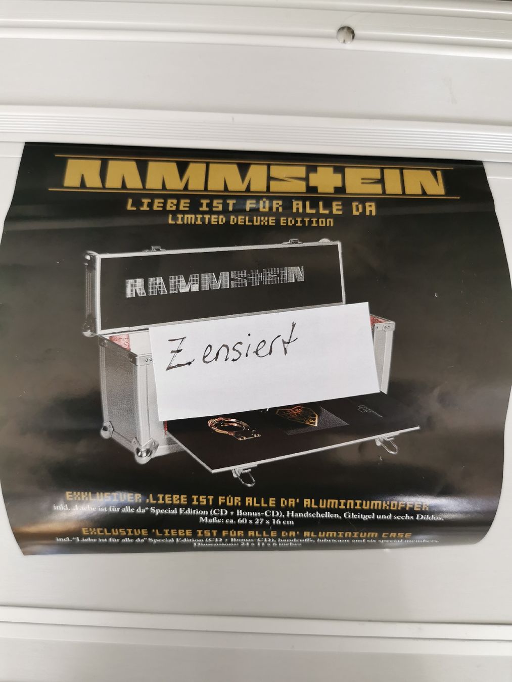 Rammstein Koffer Liebe ist für alle da,streng limitiert (Neu (gemäss ...