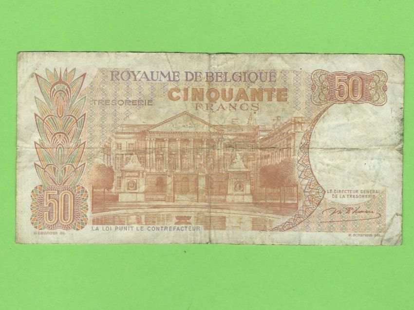 Belgische Banknote 50 Francs 1966 König Baudouin (Gebraucht) in Zürich ...