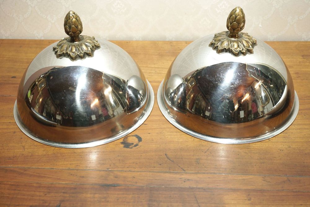 2 schöne Chrom Clochen mit Messingknauf (Gebraucht) in Meggen für CHF ...