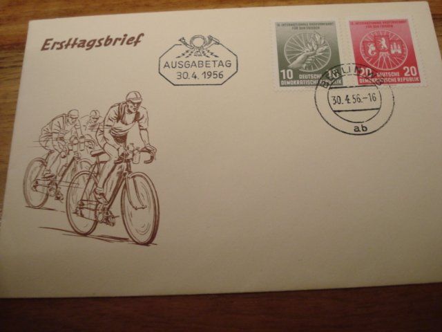 DDR FDC 1956, Int. Radfernfahrt für den Frieden (Gebraucht) in für CHF ...