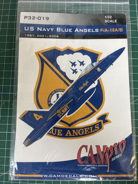 Campro Decals 1/32 US Navy Blue Angels F/A-18A/B NEU 59 (Neu und ...