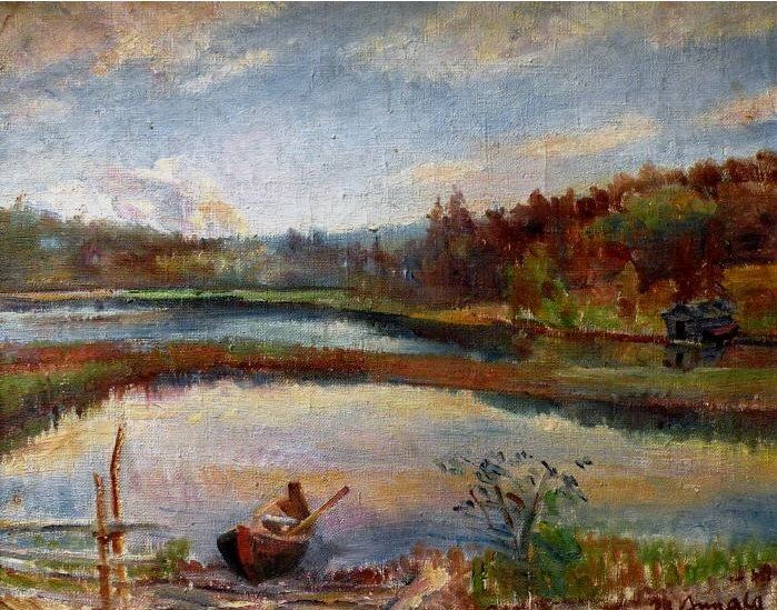 Schönes Ölbild Leinwand Annala Matti 1898 - 1958 Gemälde (Gebraucht) in ...