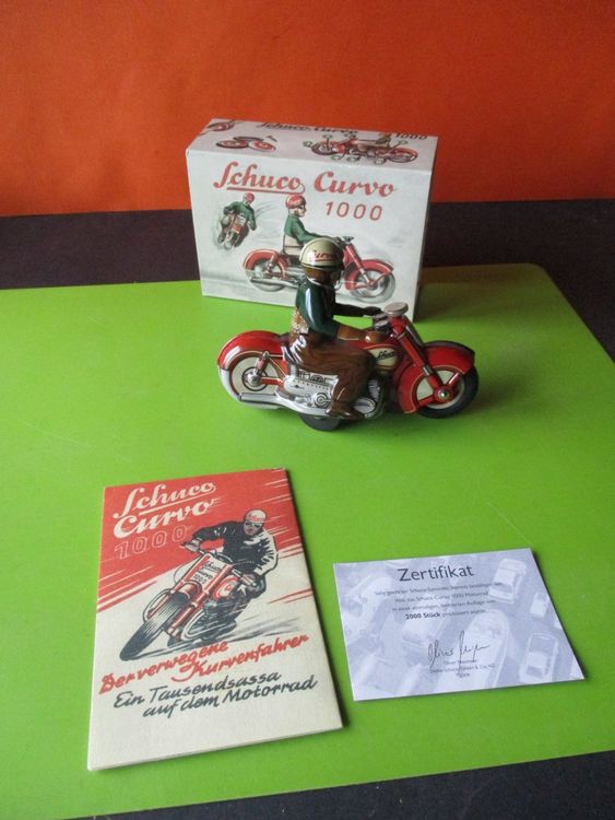 Schuco Curvo 1000 Motorrad mit Zertifikat & OVP Neuauflage (Neu und ...