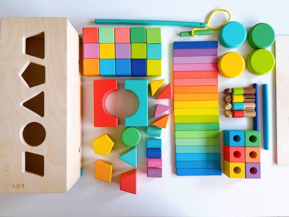 Lovevery The Block Set Holzbausteine-Set Completo (Gebraucht) in ...