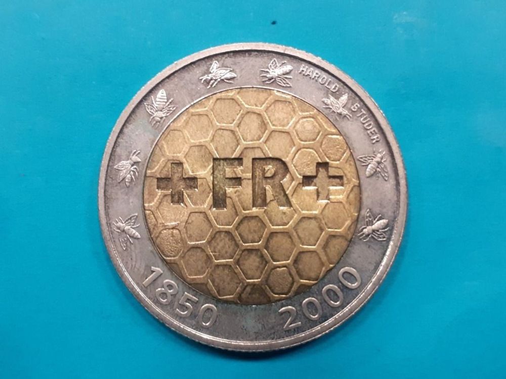 5 Fr. 2000, 150 Jahre Schweizer Franken (Gebraucht) in St-Prex für CHF 9 – mit Lieferung auf ...