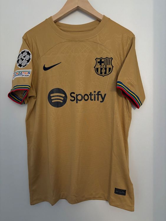 FC Barcelona Auswärts Trikot, 2022/2023, Piqué 3, UCL Badge (Neu ...