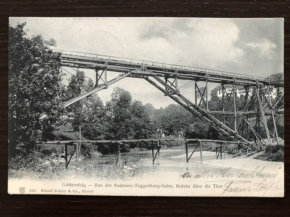 LICHTENSTEIG Brücke über Thur, Bodensee-Toggenburg-Bahn BT (Gebraucht) in Wald ZH für CHF 15 ...