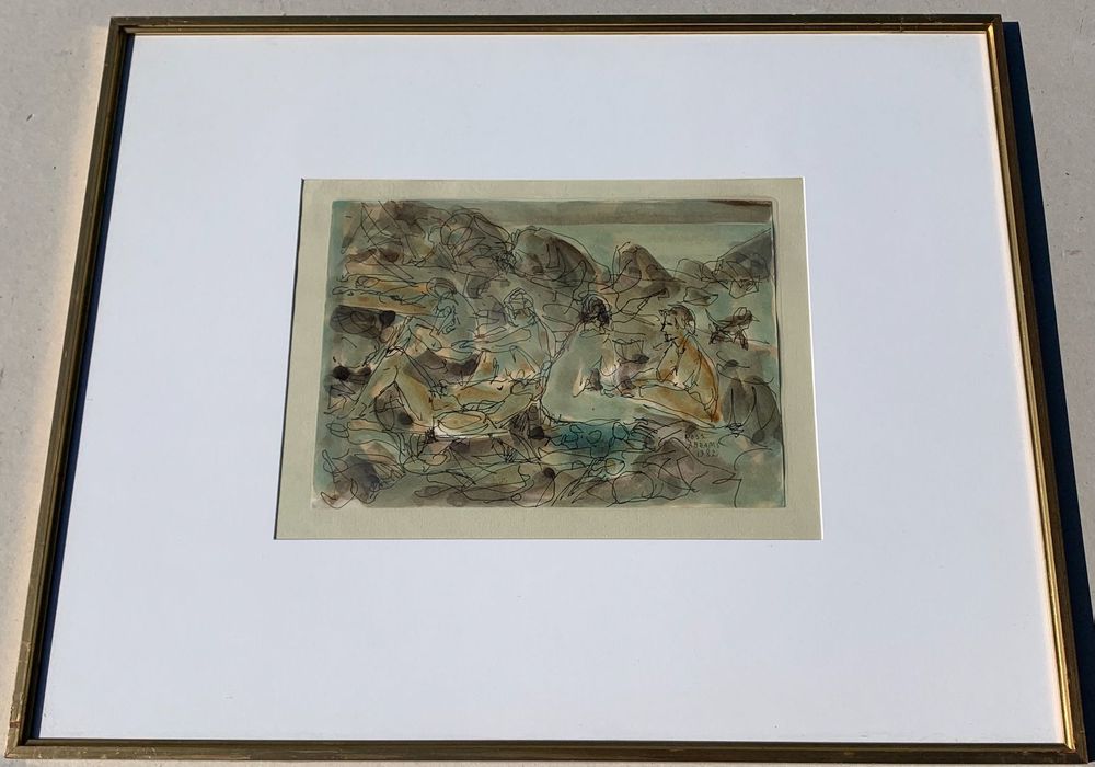William Ross Abrams (1920) Aquarell (Gebraucht) in Root für CHF 30 – mit Lieferung auf Ricardo ...