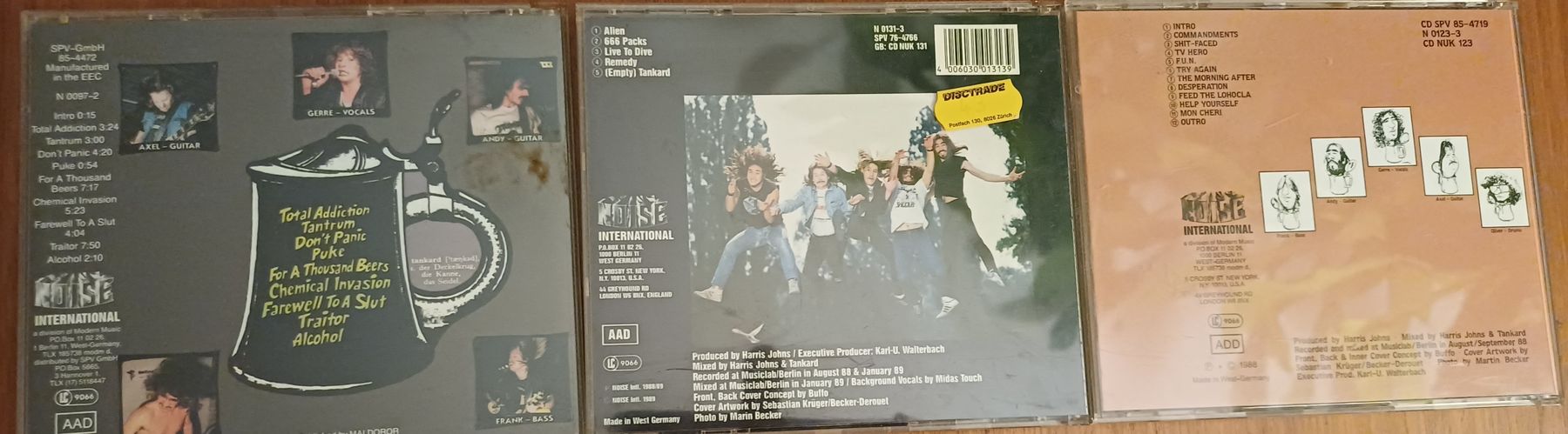 Rarität: Tankard, orig. erste drei CD, 1988/89. Speed Metal (Gebraucht ...