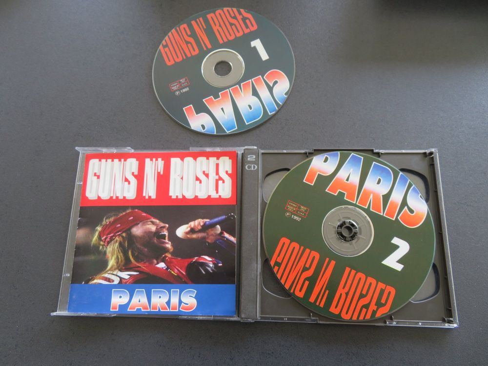 GUNS'N`ROSES Paris 1992 2 CD Live Hardrock Heavy Metal RAR! (Gebraucht ...