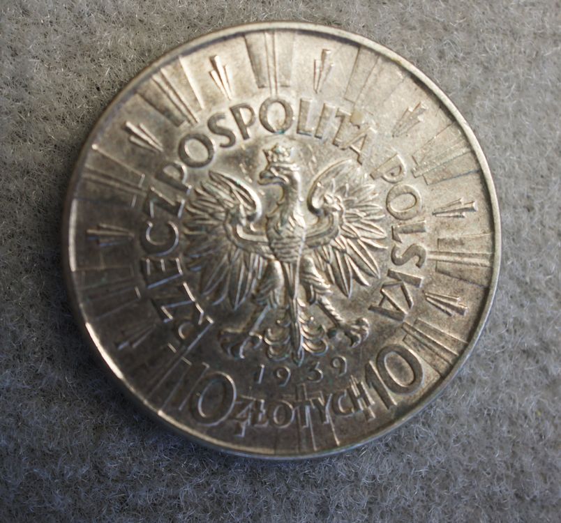 Silber Münze 10 Zlotych 1939 | Kaufen auf Ricardo