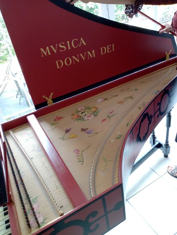 Ruckers Cembalo (1,85m), Einmanualig, mit Innenverzierungen (Gebraucht ...