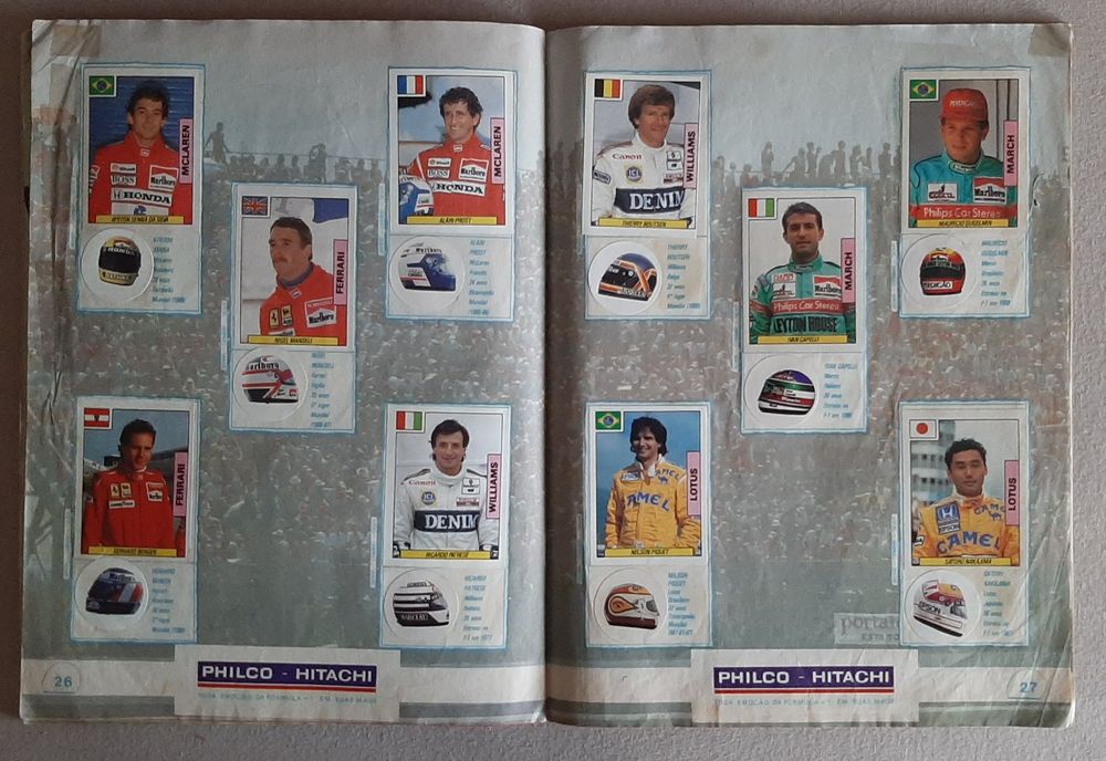 Album officiel FIA 1989 - F1 - Style Panini - Ayrton Senna | Kaufen auf ...