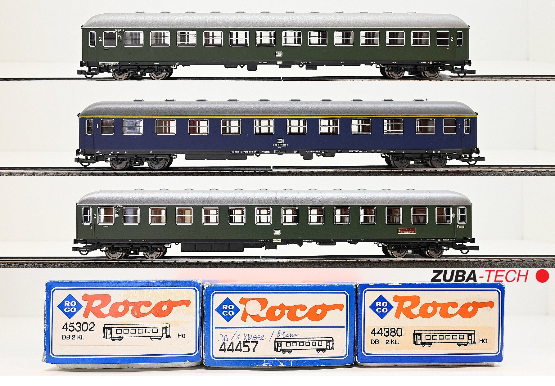 Roco 3x D-Zug Personenwagen DB, H0 WS mit OVP (Neu (gemäss Beschreibung ...