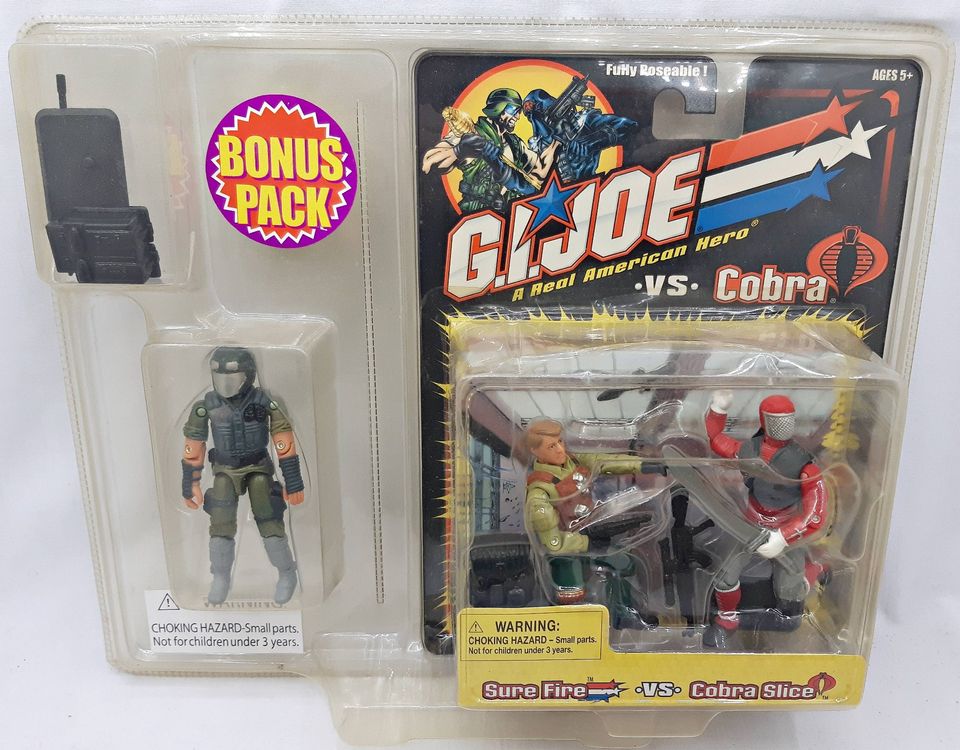 GI JOE SURE FIRE VS. COBRA SLICE BONUS PACK K-MART USA 2002 | Kaufen ...