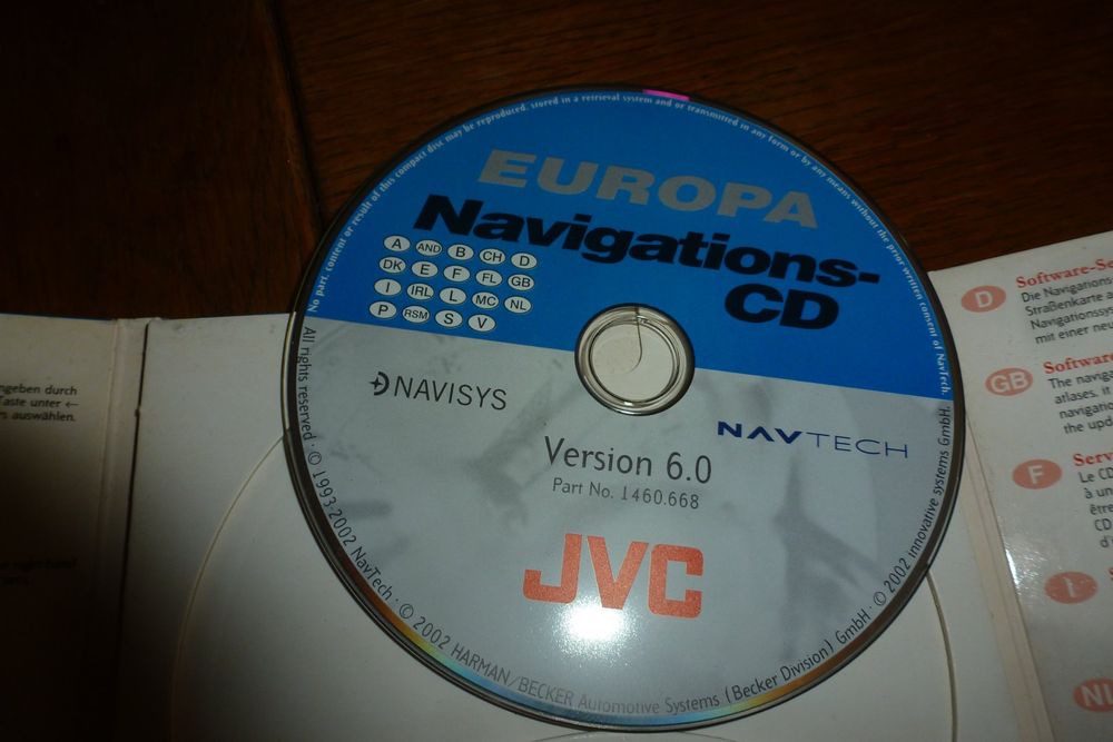 Vintage Original JVC Europa Navigations CD * Version 6 | Kaufen auf Ricardo