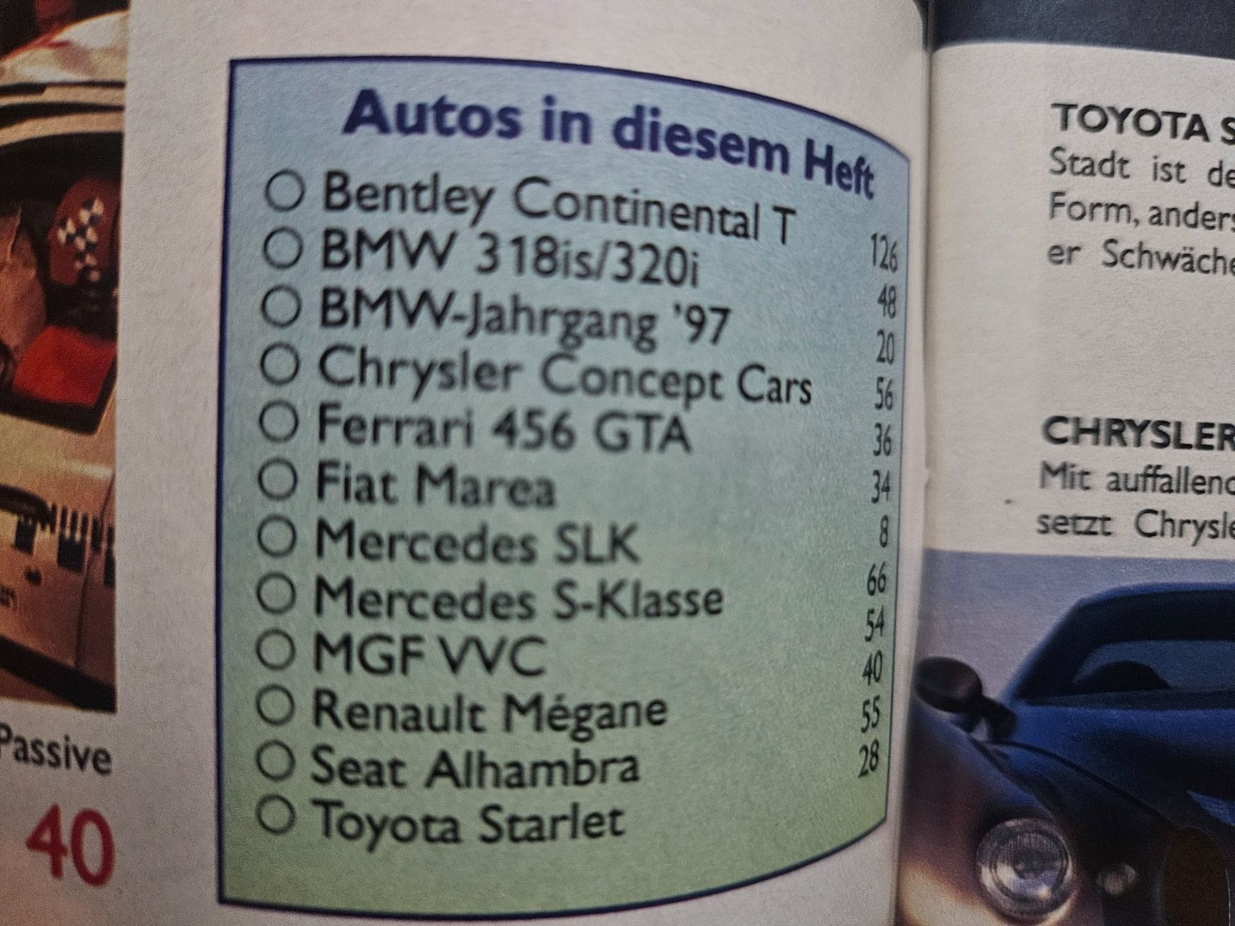 AMS 15/96 BMW 318 iS Mercedes SLK W140 MGF Ferrari 456 xx (Gebraucht ...