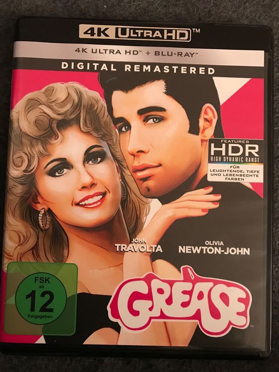Grease 4K UHD Blu-Ray + Blu-Ray Film (Neu (gemäss Beschreibung)) in ...