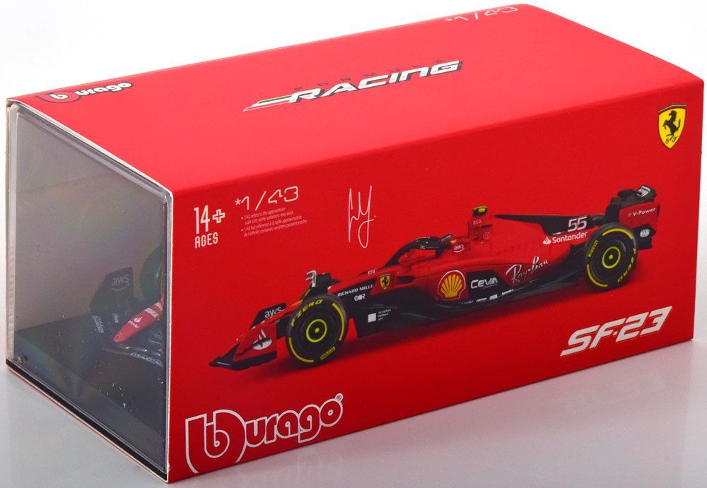 Ferrari SF23 # 55 C.Sainz Jr.- F1 vitrine + pilote / 1:43 | Kaufen auf ...