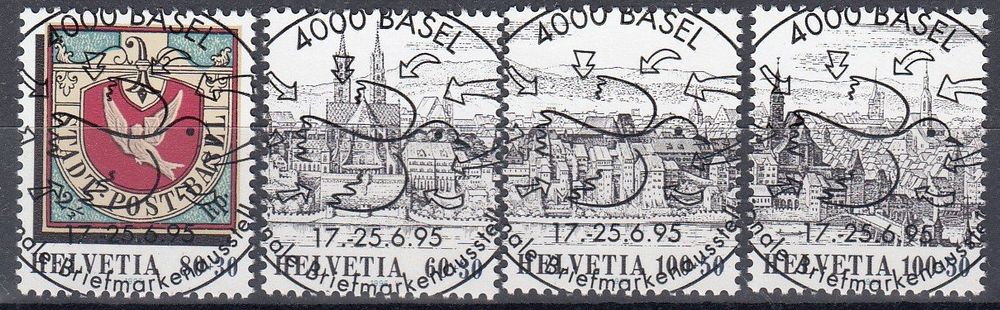 W79 Basler Taube-Block, Ausschnitte Ausstellung 27.-25.6.95 (Gebraucht ...