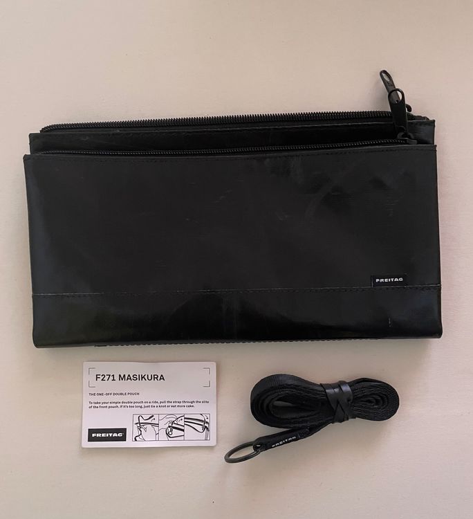 Freitag F271 Masikura Clutch Bag / ALL BLACK RAR / NEU NEU!! (Neu und originalverpackt) in ...