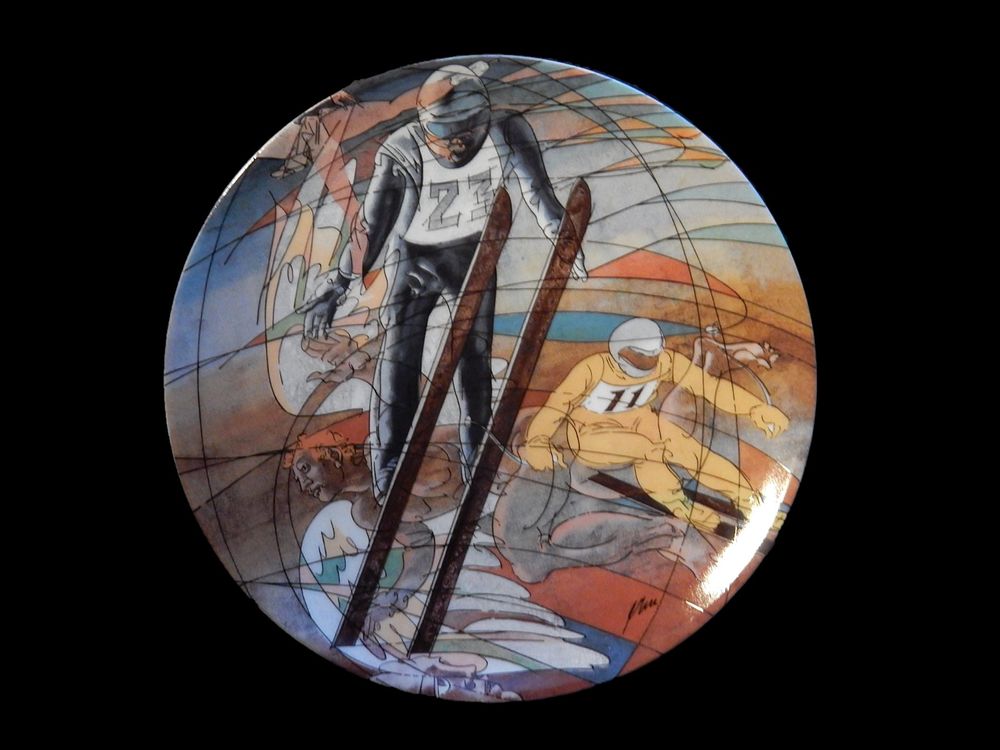 Assiette en porcelaine de Hans Erni (D'après) (D'occasion) à Pont-de-la-Morge pour CHF 6 – avec ...