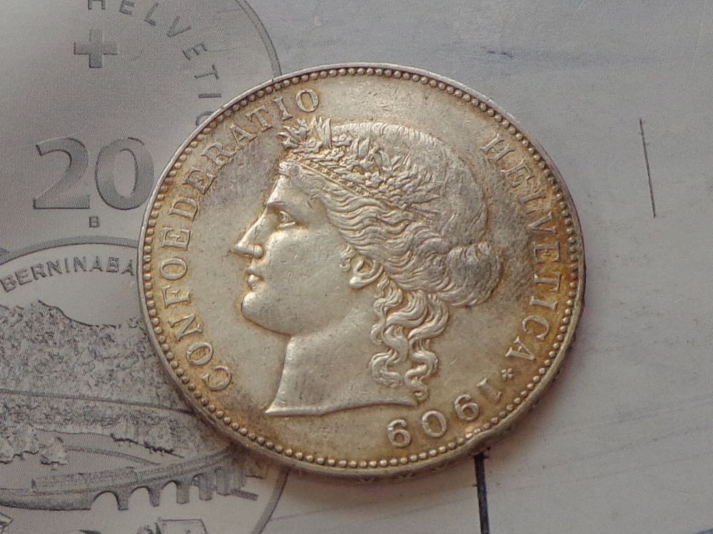 5 Fr. 1909 B Très Belle Pièce - RARE ! | Kaufen auf Ricardo