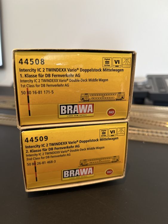 2x Brawa IC 2 TWINDEXX Doppelstockwagen, neuwertig. (Neu (gemäss ...