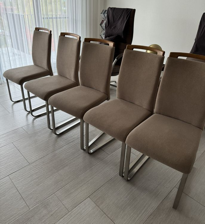 5 Esszimmerstühle elegant & bequem Freischwinger (Gebraucht) in Stäfa für CHF 500 – nur Abholung ...