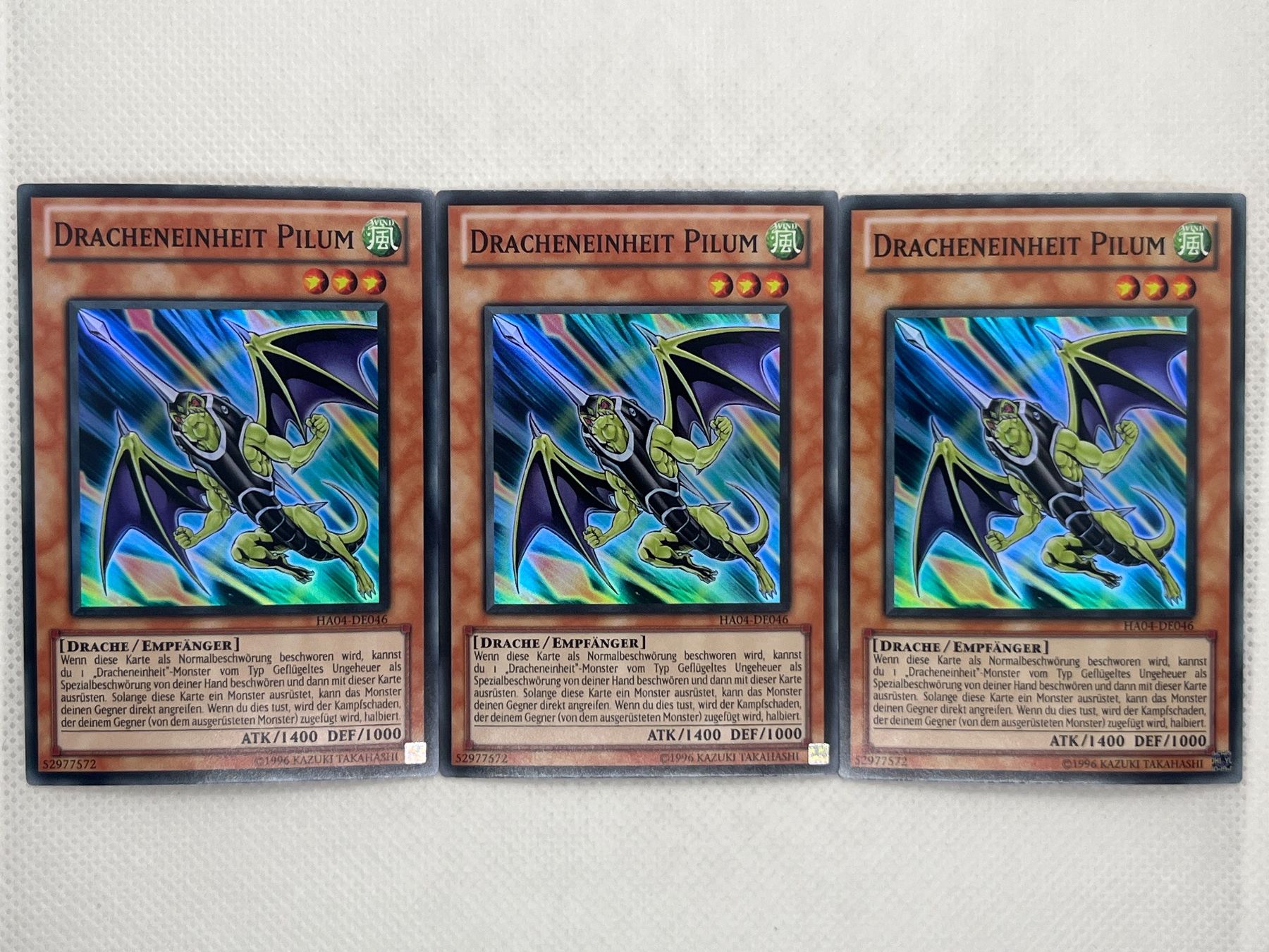 Dracheneinheit Pilum - 3er Set - Yu-Gi-Oh! - Top Zustand! (Gebraucht ...