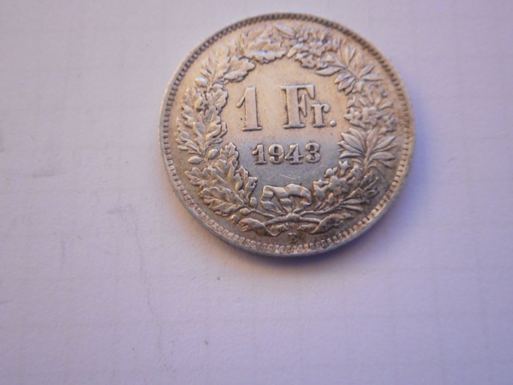 1 Fr. 1943 silber (Gebraucht) in Kriegstetten für CHF 2.55 – mit Lieferung auf Ricardo kaufen