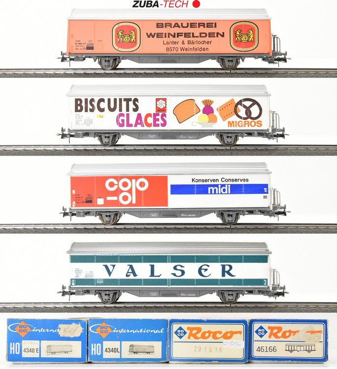 Roco 4x Schiebewandwagen der SBB, H0 GS, mit OVP (Gebraucht) in St. Gallen für CHF 39 – mit ...