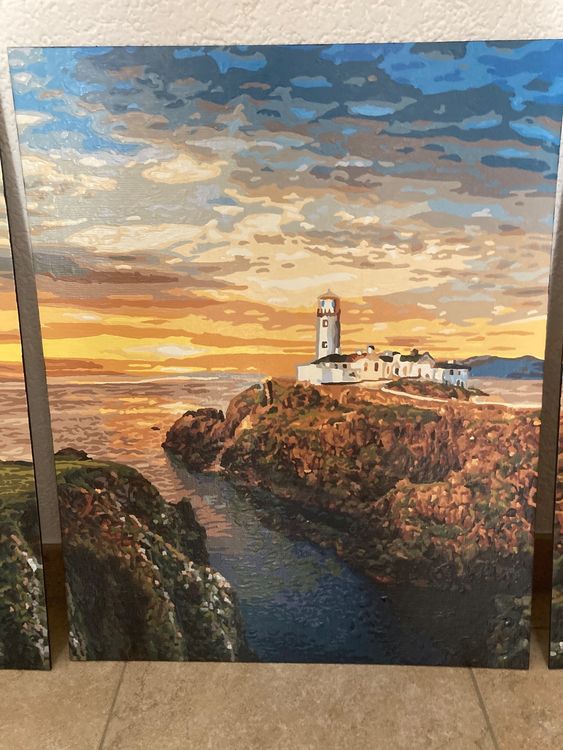 Bild/Gemälde "Irlands Küsten", 3-teilig, Malen nach Zahlen | Kaufen auf Ricardo