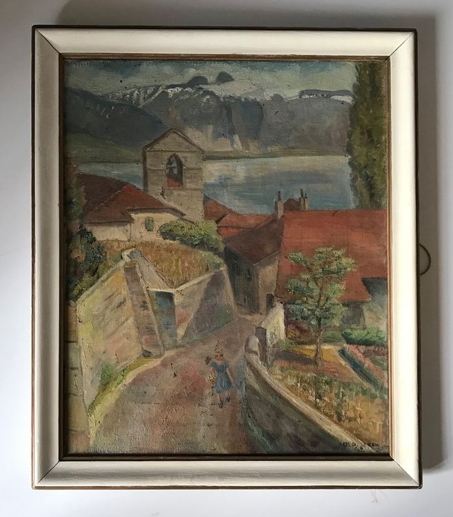 Tableau ancien d’Albert Diserens 1891- 1967 peintre Vaudois (Gebraucht ...