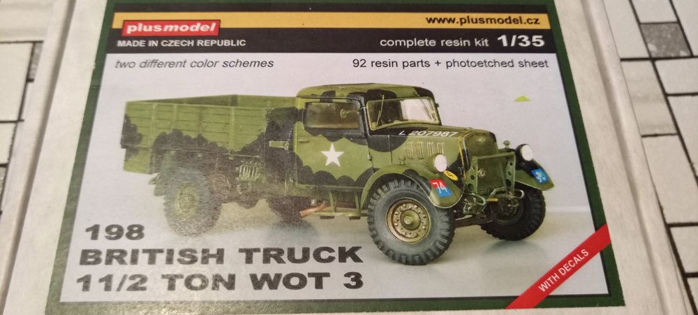 British Truck 1 1/2 Ton WOT 3 1/35 Resin Kit Wespe Models (Neu und ...