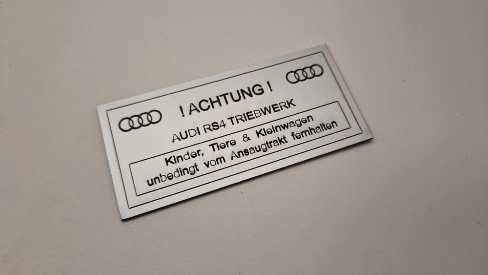 Audi RS4 Schild | Kaufen auf Ricardo