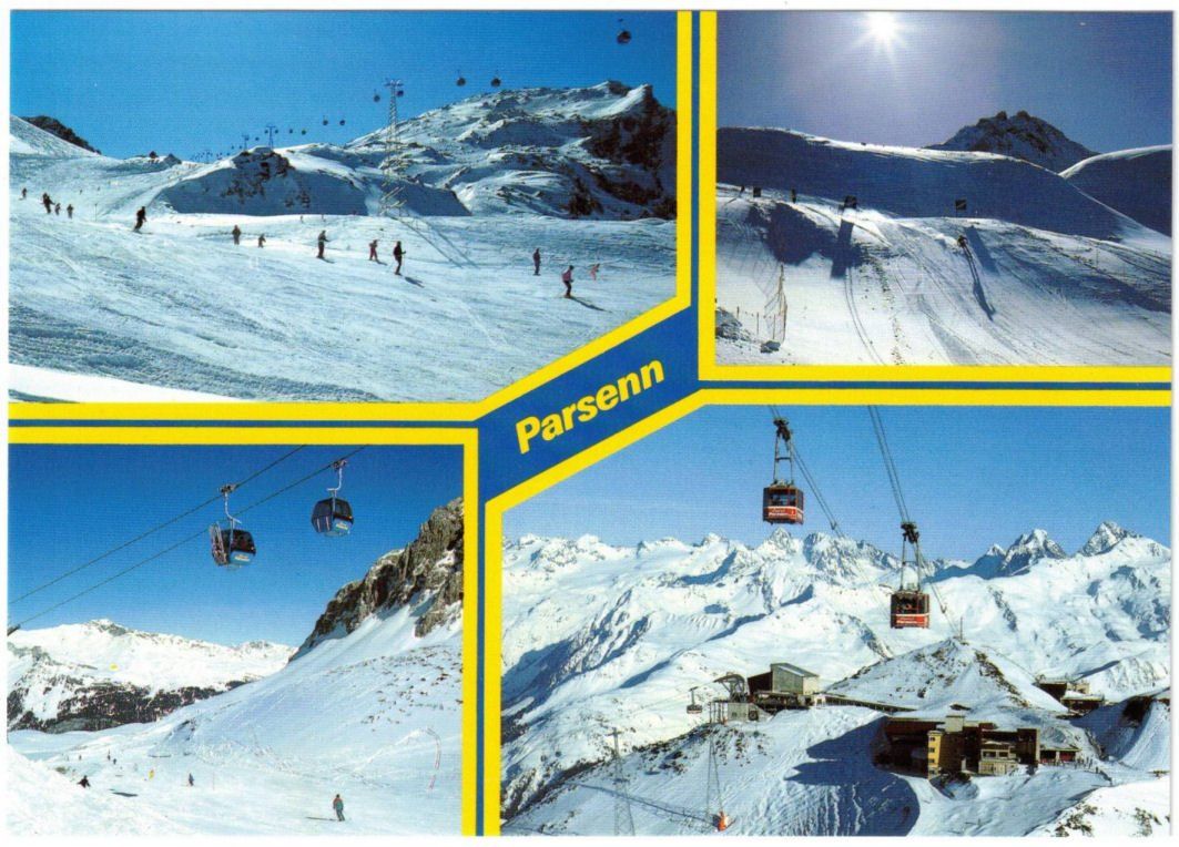 Davos - 4 Bild AK Parsenn (Gebraucht) in Binningen für CHF 1.5 – mit ...