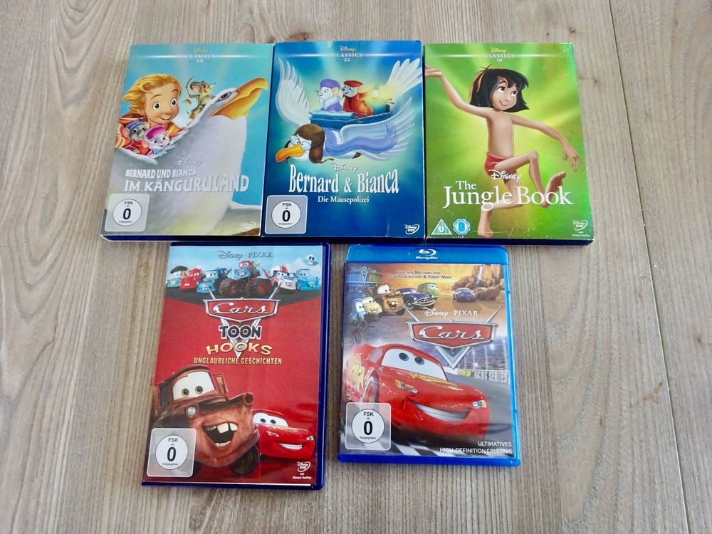 4 DVD : DISNEY UND ANIMIERTE KLASSIKER / 1 x Blu-ray DVD ! (Gebraucht ...