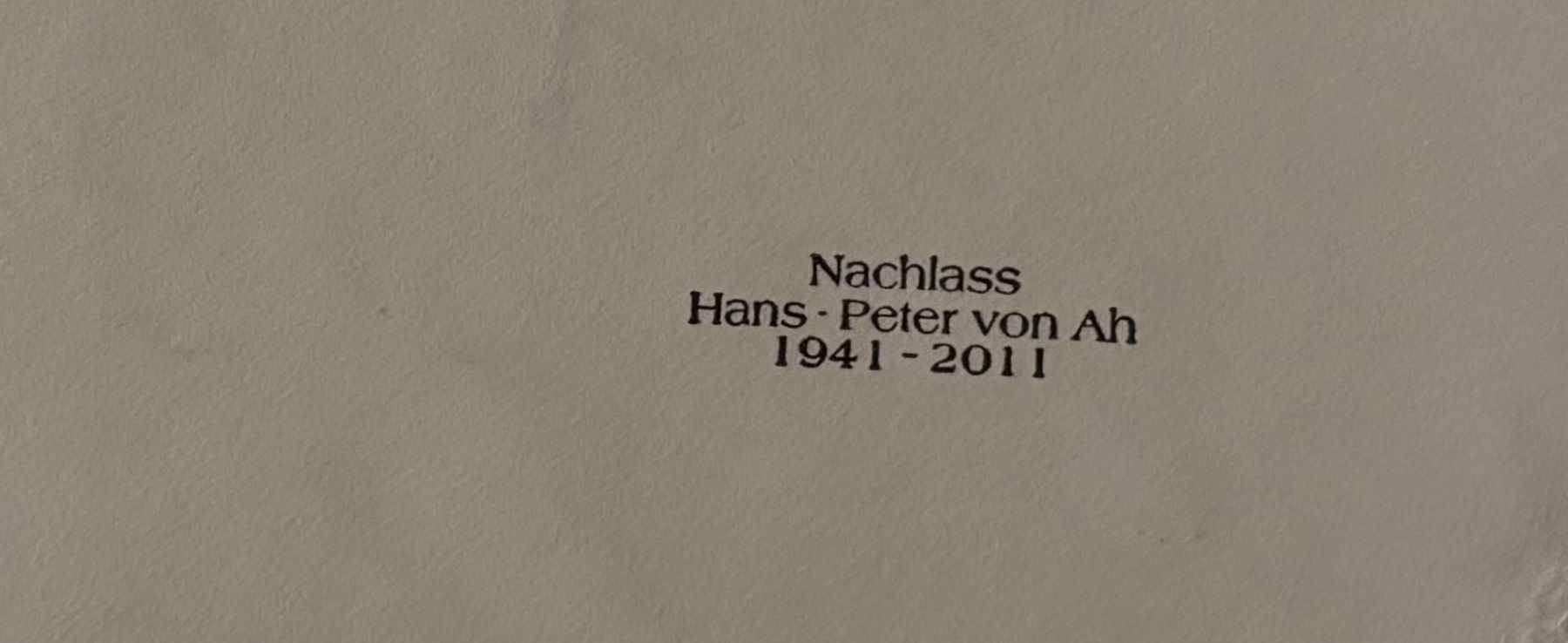 Hans-Peter von Ah, Tuschzeichnung, Akt, Abstrakt, Nachlass (Gebraucht ...
