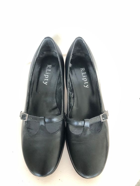 Escarpins à bride tout cuir noir taille 38 R. Lipty | Kaufen auf Ricardo