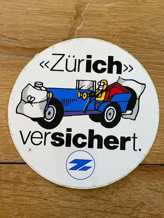 Vintage Zürich Versicherung Abziehbild, Sticker (Gebraucht) in ...